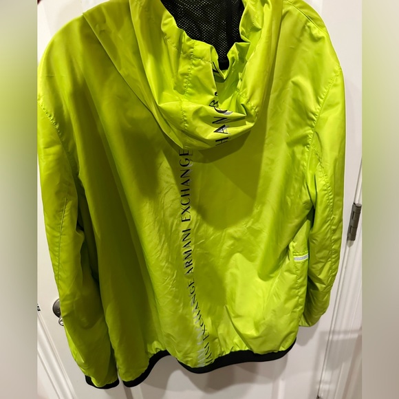 Armani Exchange | Jackets & Coats | Armani Neon Rain Jacket | Poshmark